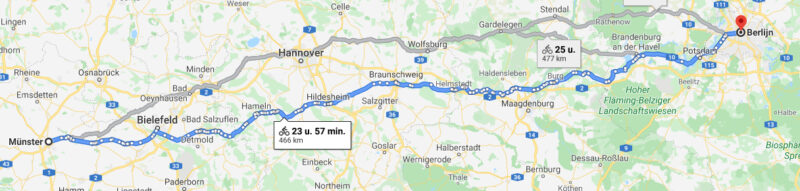 Entfernung berechnen zwischen Adressen und PLZ