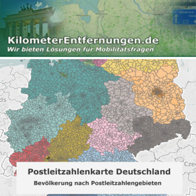 Postleitzahlenkarte Deutschland